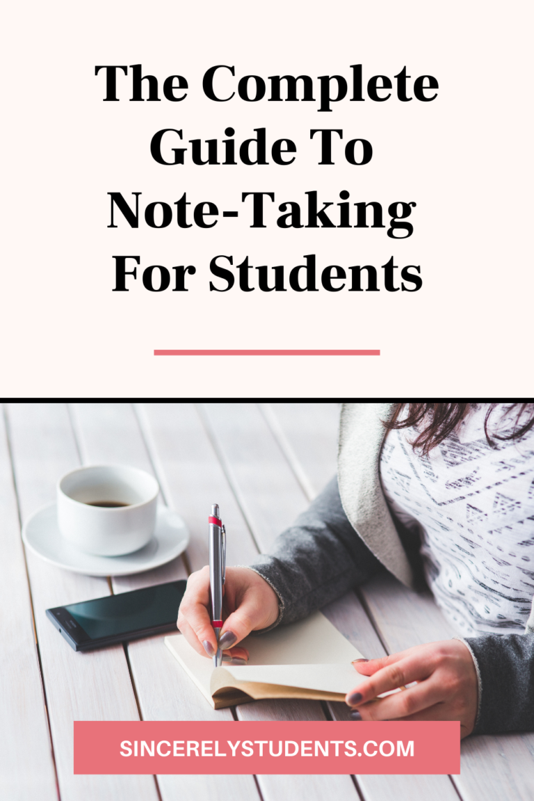 How To Take Notes You'll Actually Use - Sincerely Students